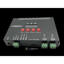 8-port K-8000C Programmable RGB/RGBW Pixel SD Card LED Controller